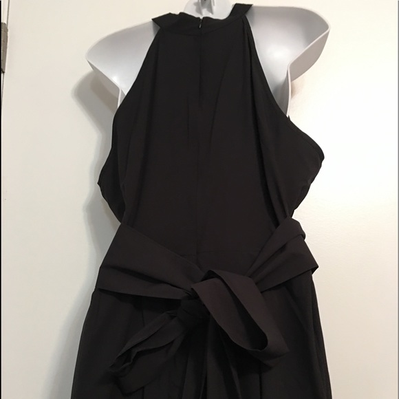 Dresses | Black Halter Neck With Hi Low And Jacket And Sash | Poshmark